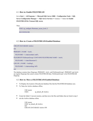 Whitepaper To Study Filestream Option In Sql Server | DOC