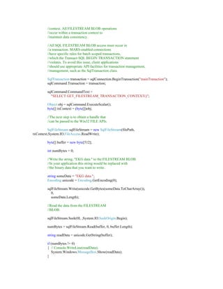Whitepaper To Study Filestream Option In Sql Server | PDF