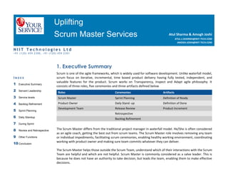 Uplifting Scrum Master Services | PDF
