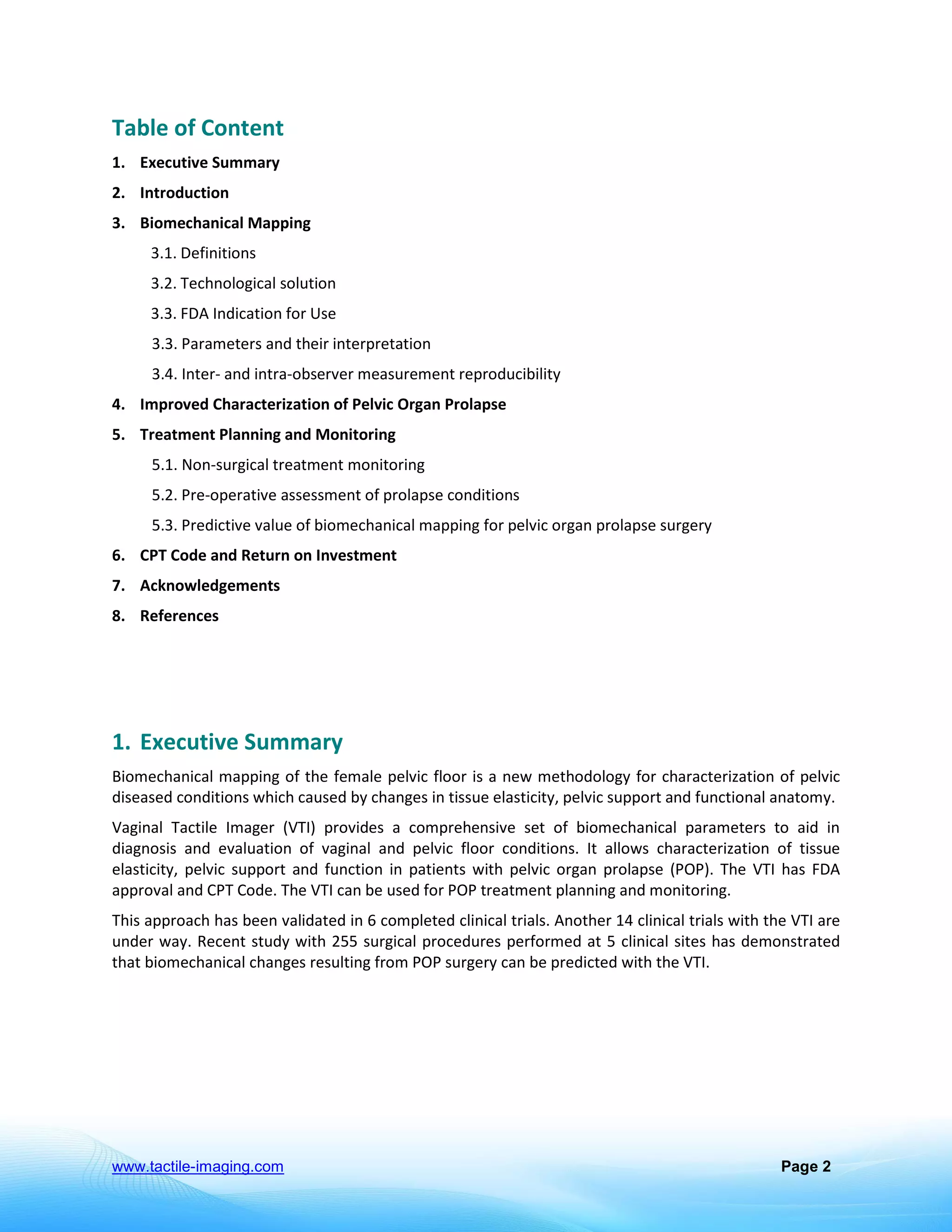 Biomechanical Mapping in Pelvic Organ Prolapse Management | PDF