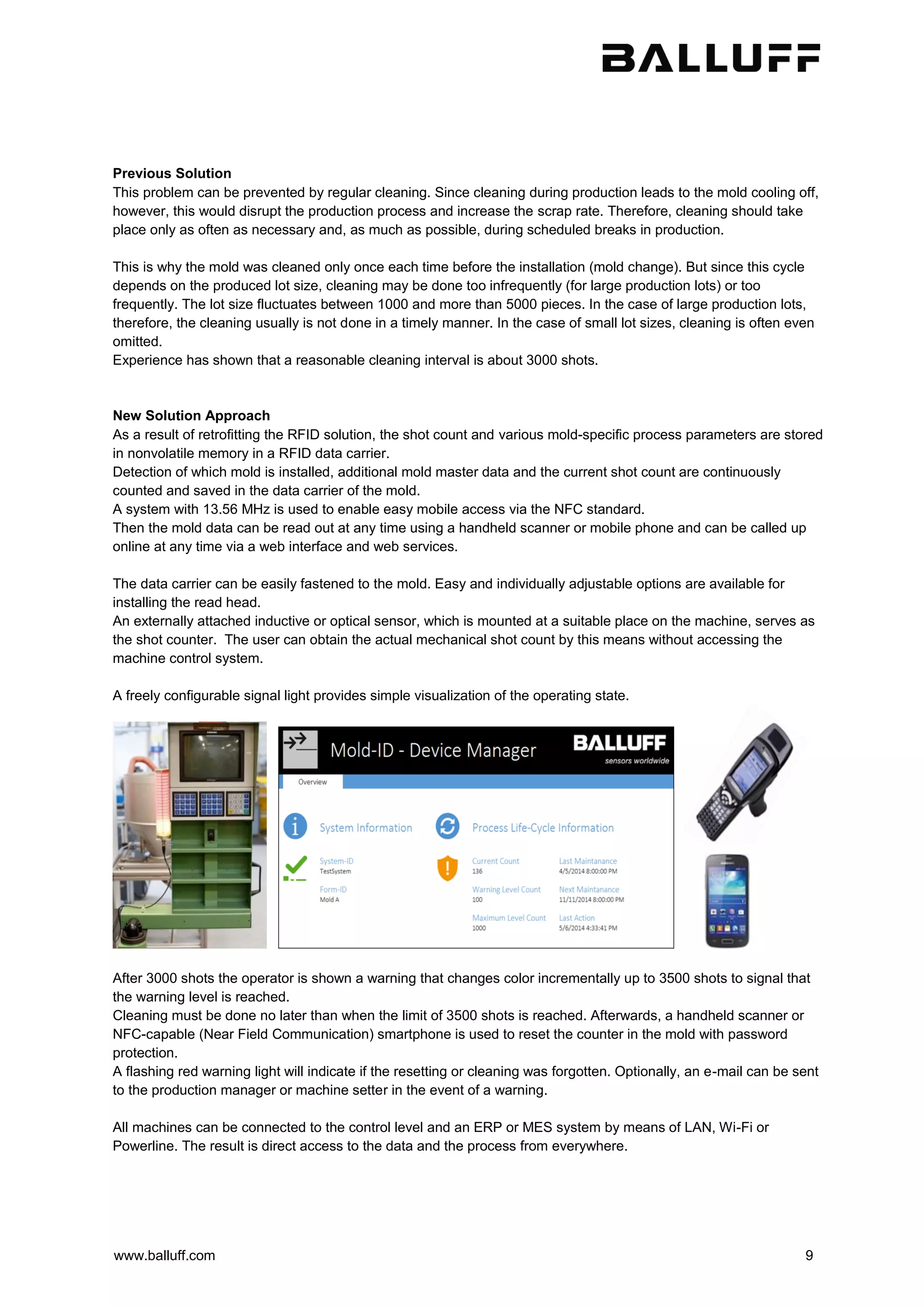 White Paper Mold-ID - Mold Management for Injection Molding with RFID | PDF