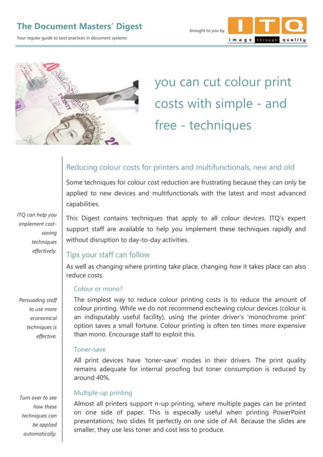 Colour usage reduction techniques | PDF