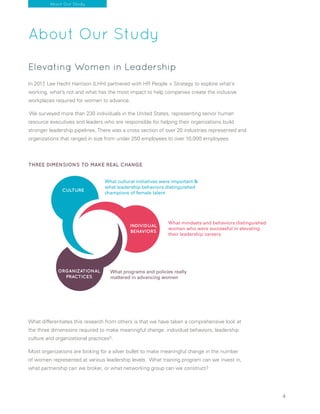 White paper 2018 - 2019 LEE HECHT HARRISON ( LHH ) Elevating women in ...