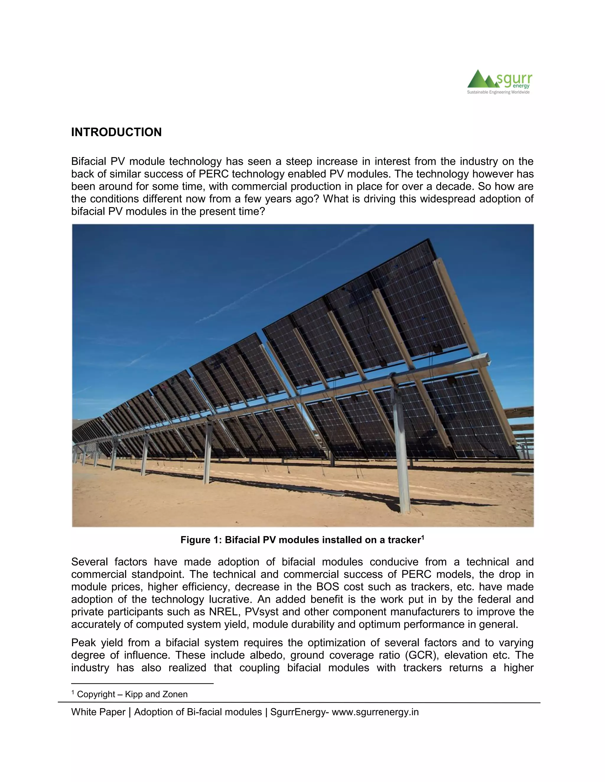 Bifacial PV Modules- SgurrEnergy | PDF