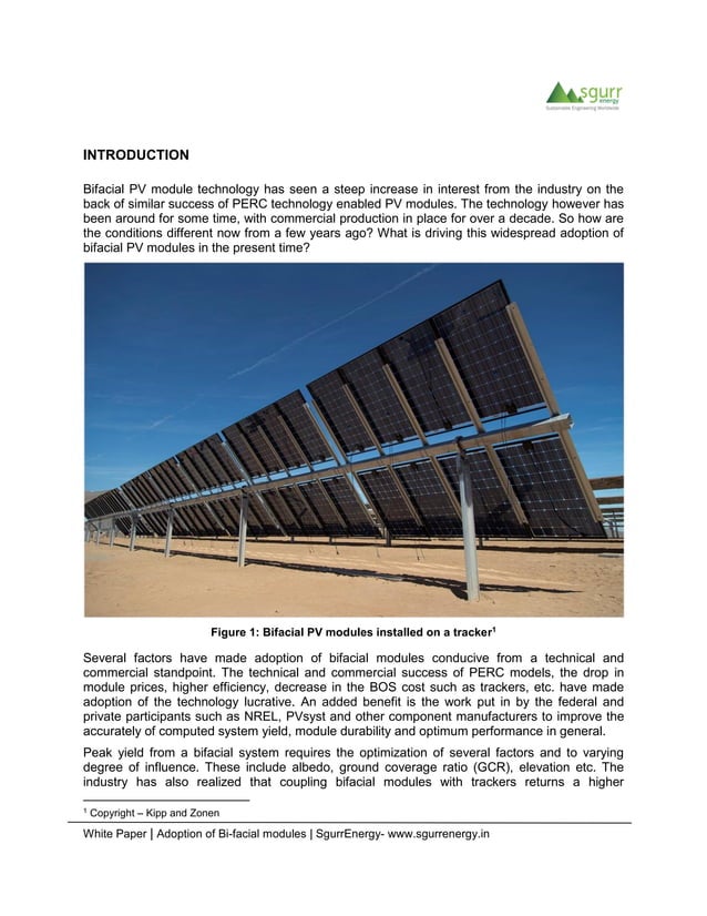 Bifacial PV Modules- SgurrEnergy | PDF | Geography | Science