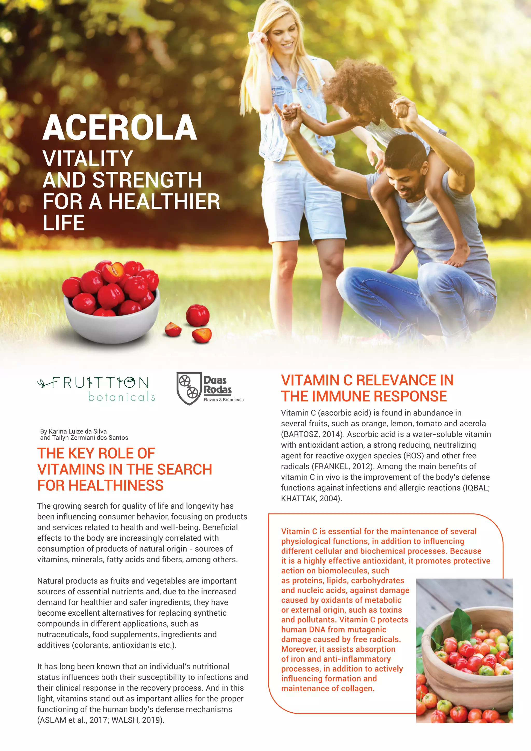 Acerola - Vitality and Strength for a Healthier Life | Duas Rodas Flavors & Botanicals | PDF