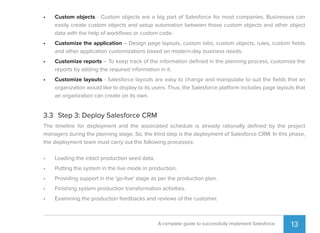 A complete Salesforce implementation guide on how to implement ...