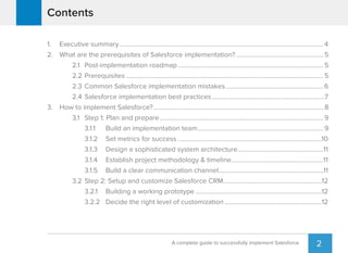 A complete Salesforce implementation guide on how to implement Salesforce | PDF