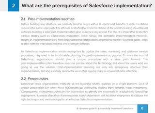 A complete Salesforce implementation guide on how to implement Salesforce | PDF