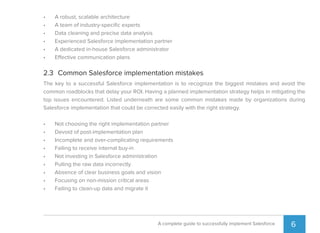 A complete Salesforce implementation guide on how to implement ...