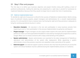 A complete Salesforce implementation guide on how to implement ...
