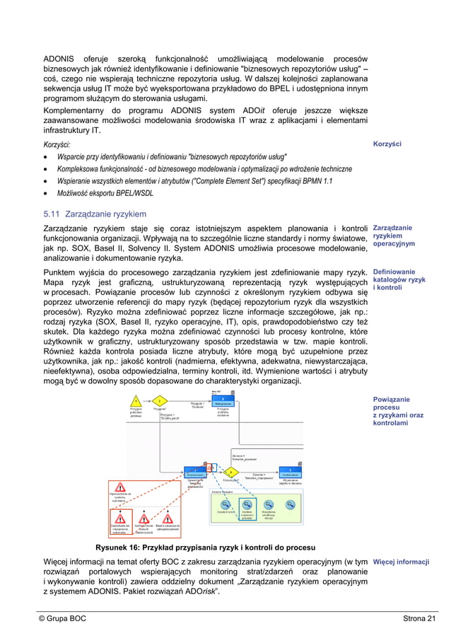 ADONIS - funkcjonalnosci i scenariusze zastosowania | PDF | Computer Software and Applications ...