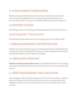 Whitepaper: AI and ML in Finance: Key Benefits, Use Cases and Future | PDF