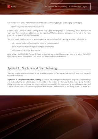 Whitepaper Avira about Artificial Intelligence to cyber security | PDF