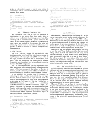 Anti-Debugging - A Developers View | PDF