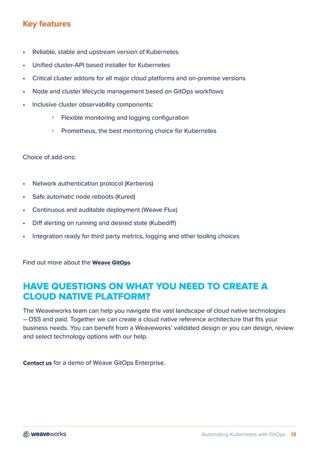 Whitepaper Automating Kuberneteswithgitops 1 Pdf