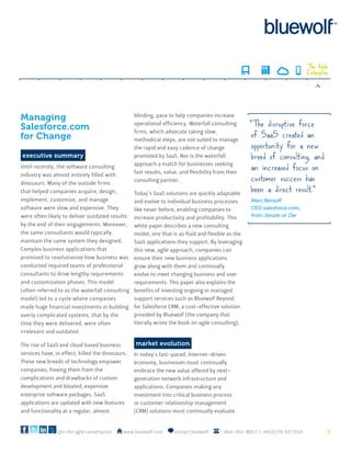 Managing Your Business Through Change: Introducing Bluewolf Beyond | PDF