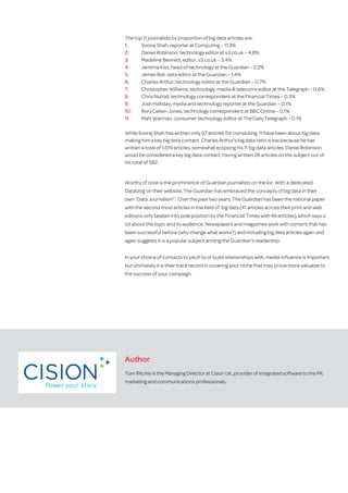 Big data Journalists: influence & interest | PDF