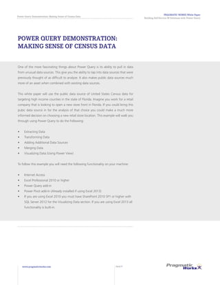 Whitepaper Building Power BI Solutions with Power Query | PDF