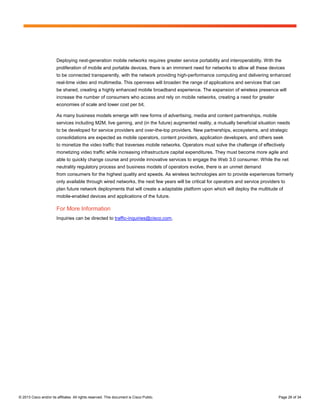 Cisco: Visual Networking Index: Global Mobile Data Traffic Forecast Update, 2012–2017 | PDF ...