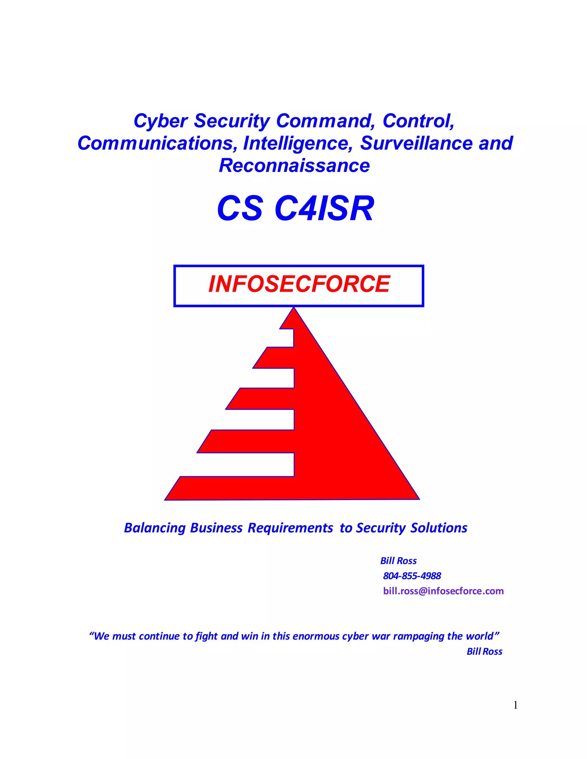 Cyber Security Command, Control, Communications, Computers Intelligence ...