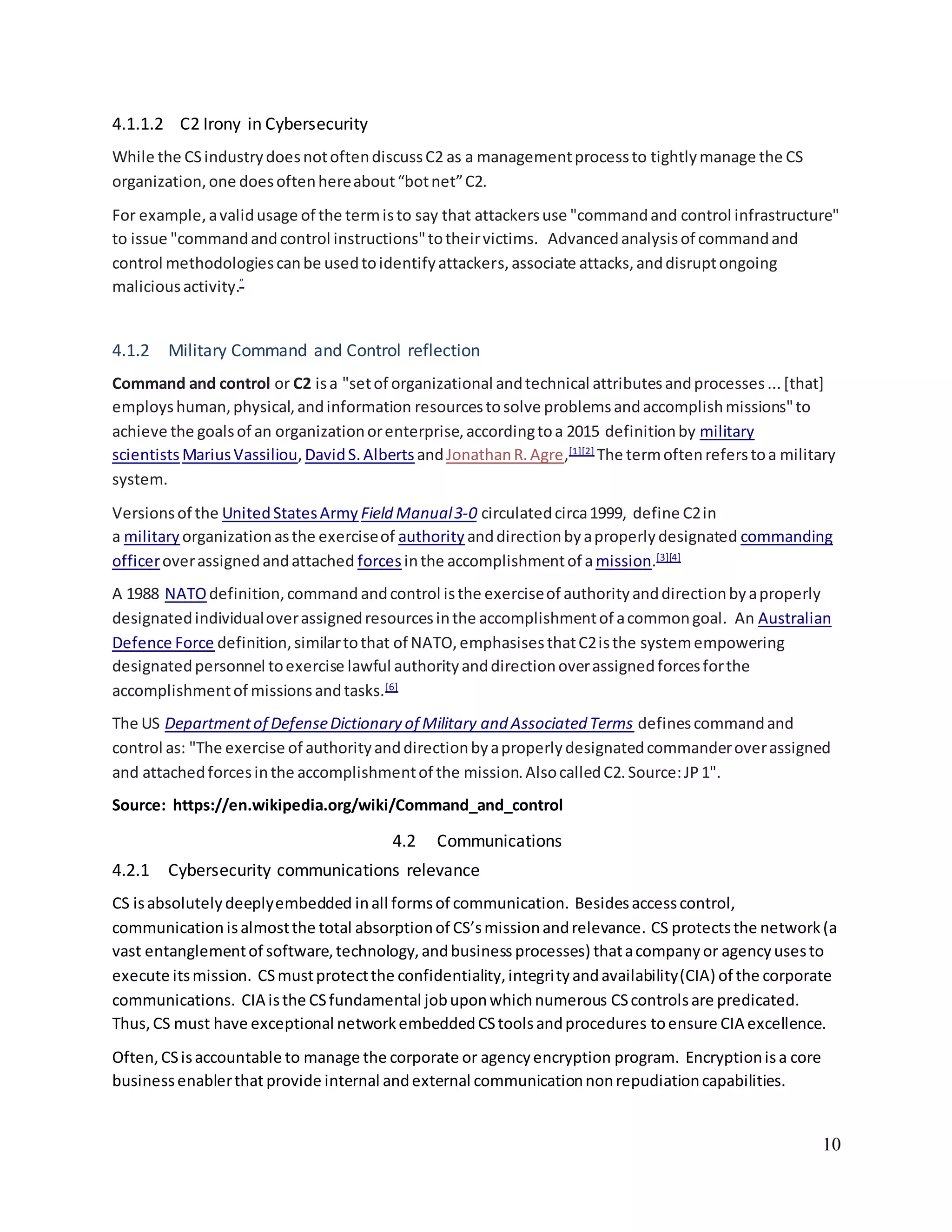 Cyber Security Command, Control, Communications, Computers Intelligence ...