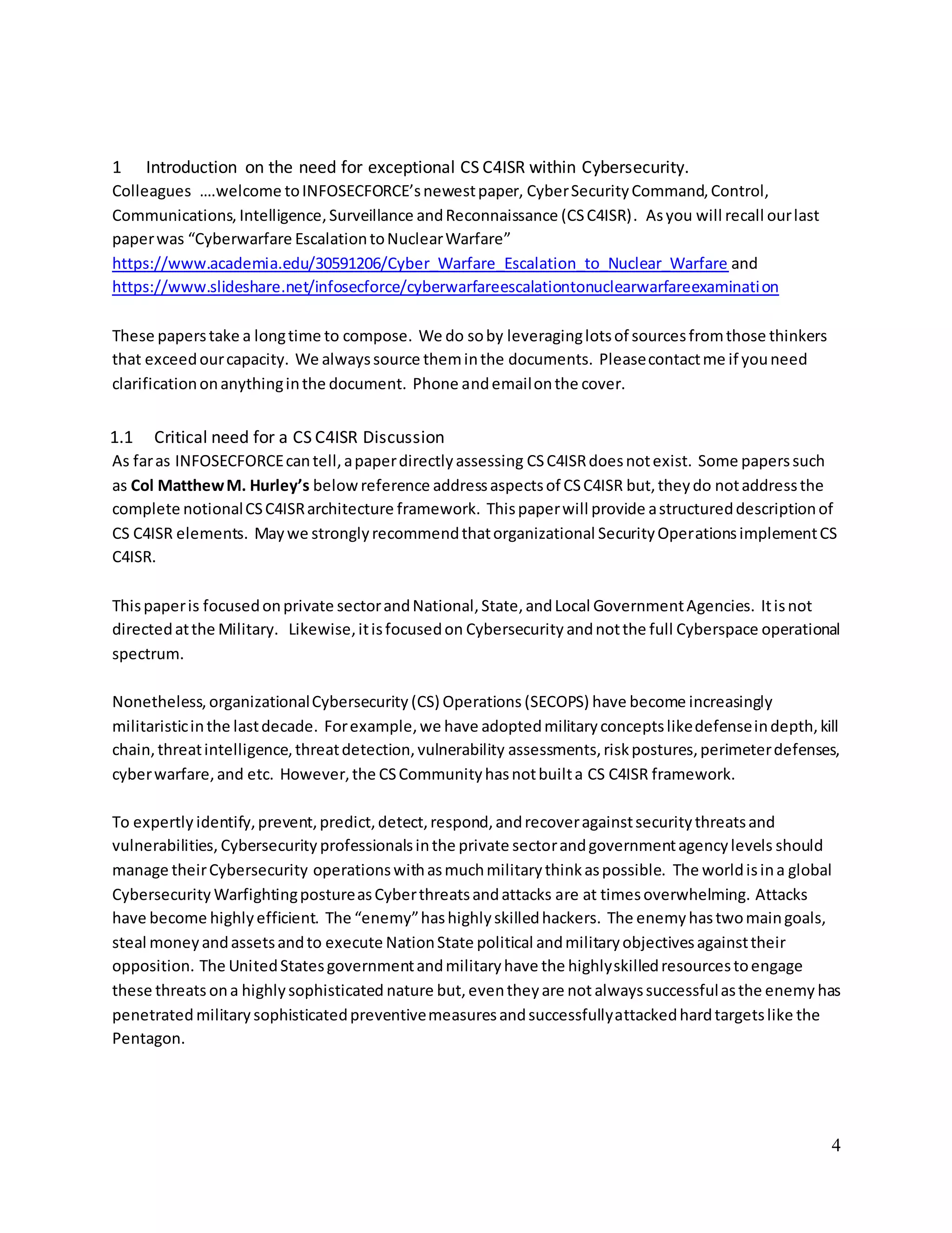 Cyber Security Command, Control, Communications, Computers Intelligence ...