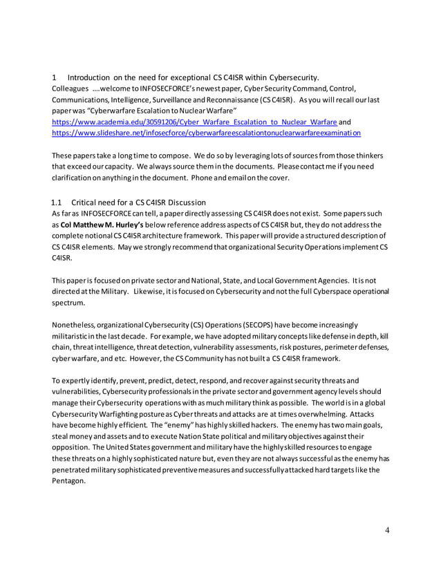 Cyber Security Command, Control, Communications, Computers Intelligence ...