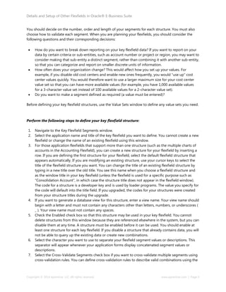 Details and Set-up of Other FlexFields in Oracle E-Business Suite | PDF