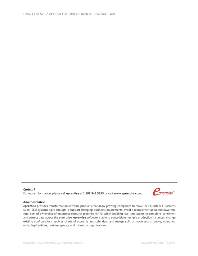 Details and Set-up of Other FlexFields in Oracle E-Business Suite | PDF