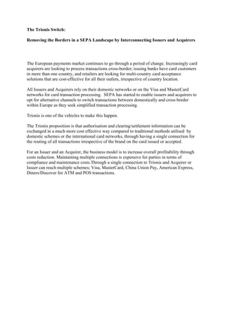 SEPA Landscape Interconnection Through Trionis Network | PDF