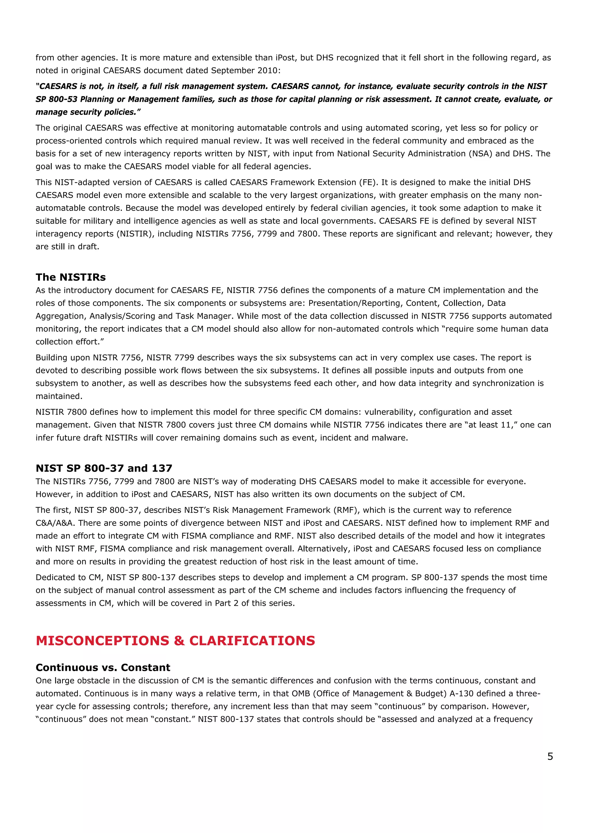 Continuous Monitoring: Introduction & Considerations – Part 1 of 3 | PDF