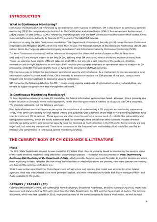 Continuous Monitoring: Introduction & Considerations – Part 1 of 3 | PDF
