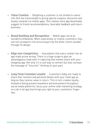 Implementing Mobile Application on your retail Store | PDF