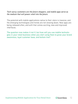 Implementing Mobile Application on your retail Store | PDF