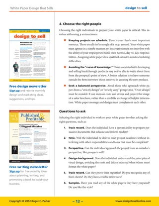 White Paper Design Tips that Sell | PDF