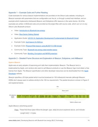 Developing Beacons with Bluetooth® Low Energy (BLE) Technology | PDF