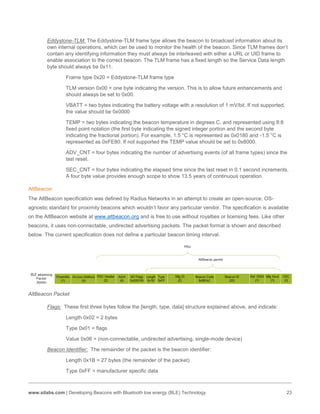 Developing Beacons with Bluetooth® Low Energy (BLE) Technology | PDF