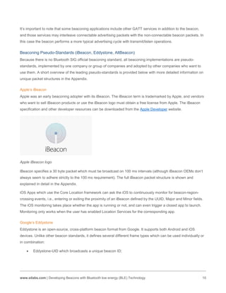Developing Beacons with Bluetooth® Low Energy (BLE) Technology | PDF