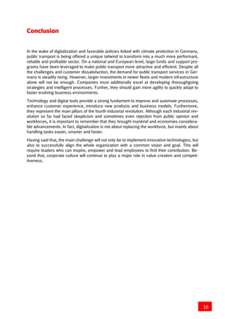 Digitalization in Public Transport | PDF