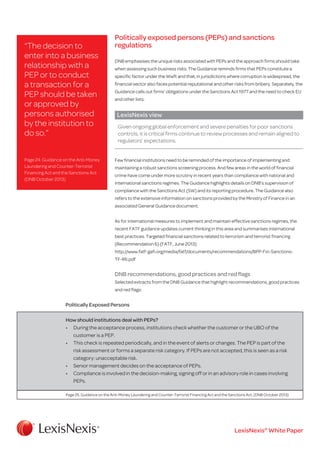 Whitepaper: DNB Guidance on the Anti-Money Laundering and Counter ...