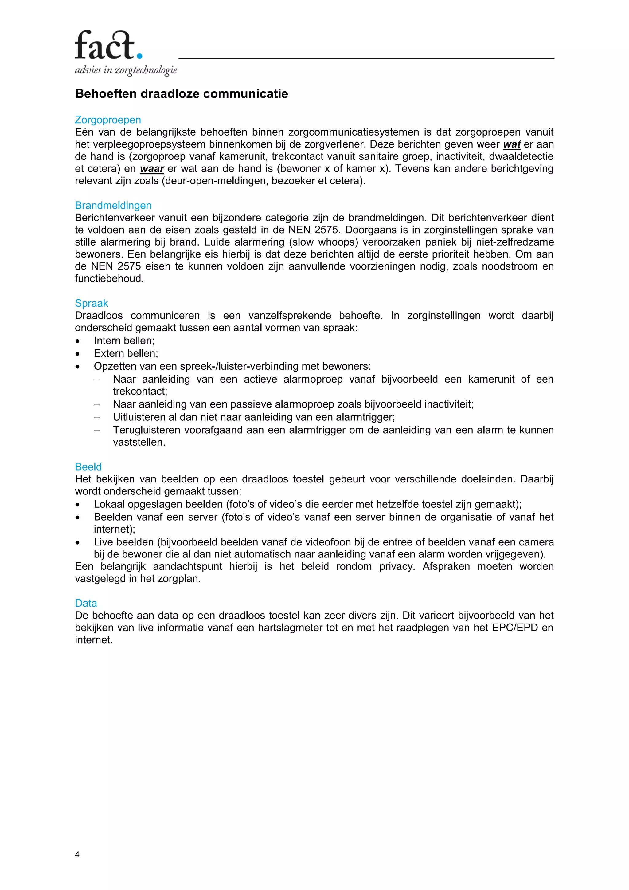 Whitepaper draadloze communicatie in de zorg | PDF