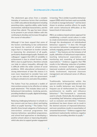 The Use of Reward Systems to Improve Behaviour and Attainment in ...