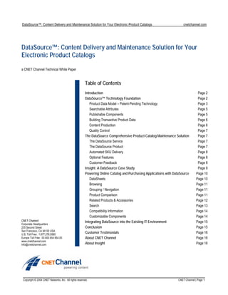 Whitepaper ds en | PDF | Databases | Computer Software and Applications