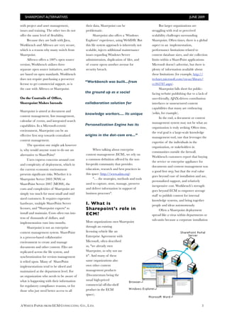 Business Process and Enterprise Content alternatives to Sharepoint | PDF | Computing ...