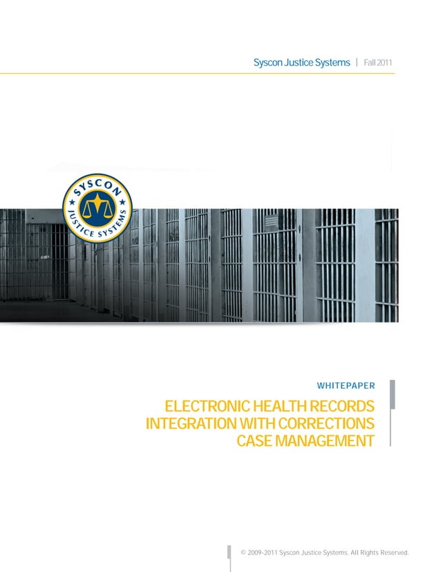 Electronic Health Records Integration with Corrections Case Management ...