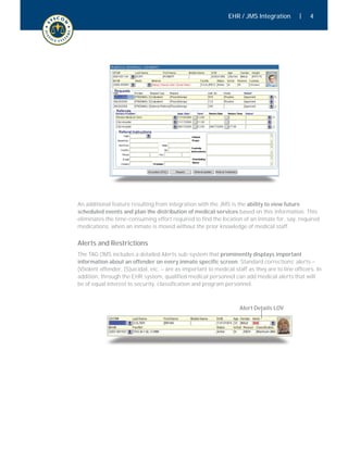 Electronic Health Records Integration with Corrections Case Management ...