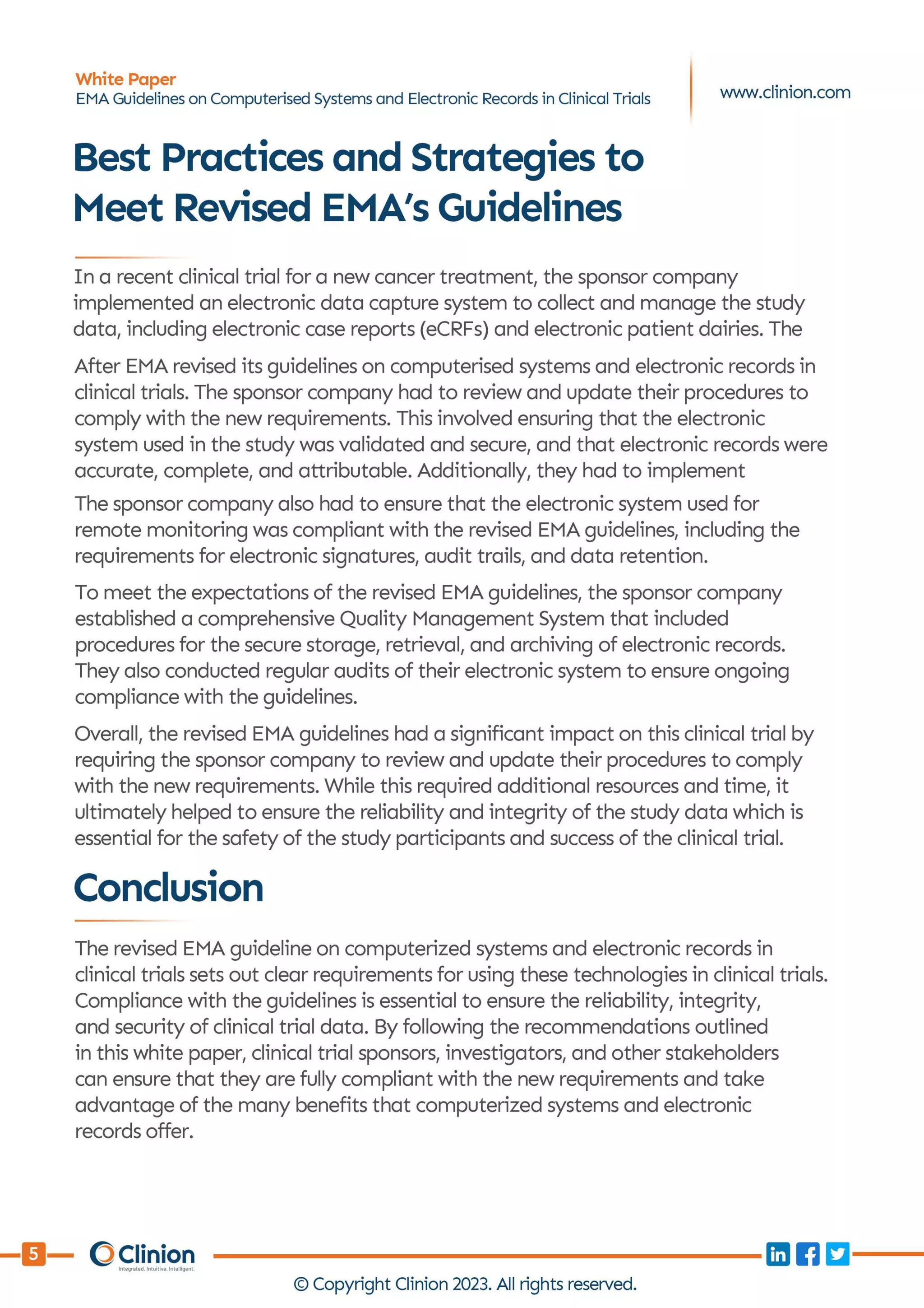 EMA Guidelines for clinical trials | PDF