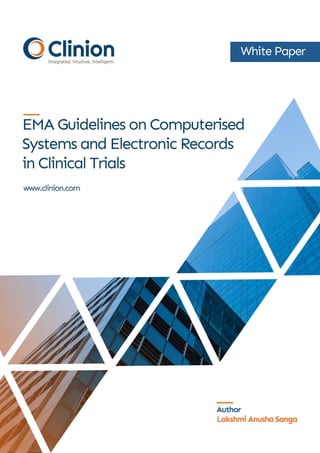EMA Guidelines for clinical trials | PDF