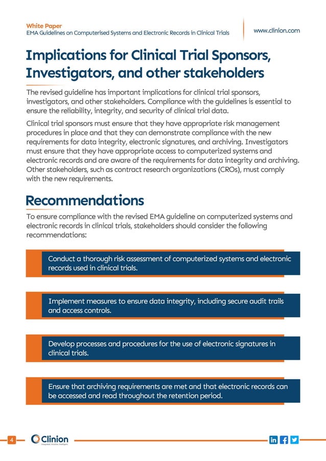 Ema Guidelines For Clinical Trials